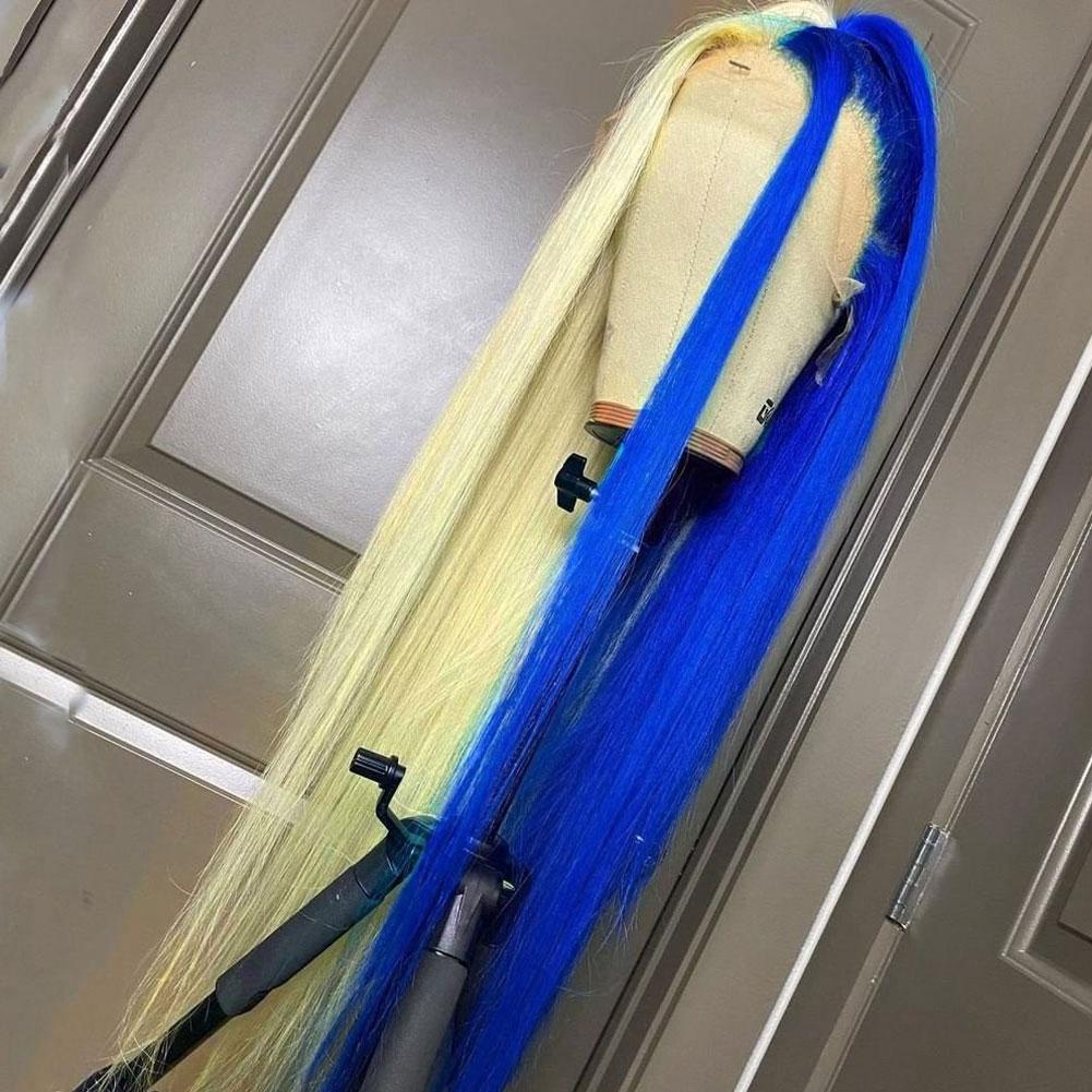 Split Color Lace Front Wig 100% Human Hair Wig – MEBARY